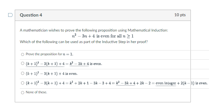 Solved A mathematician wishes to prove the following | Chegg.com