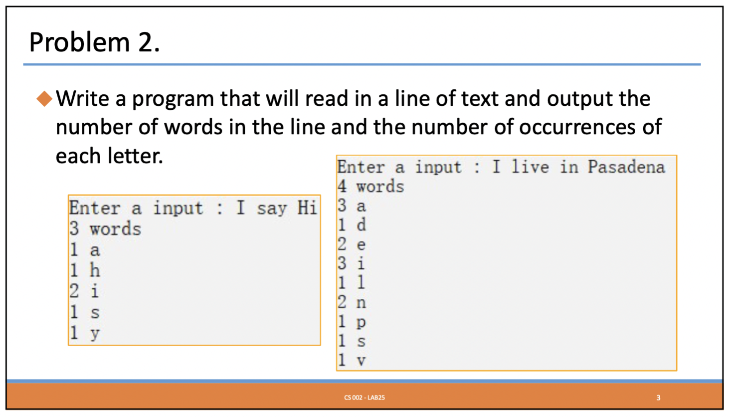 Solved Write a program that will read in a line of text and | Chegg.com