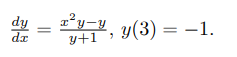Solved Solve the following differential equation using the | Chegg.com