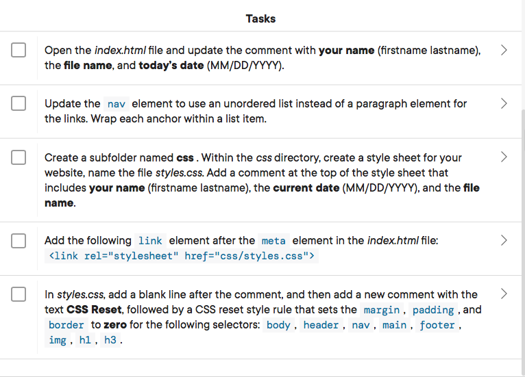 Solved C4 Apply Your Knowledge Creating A Style Sheet To Chegg