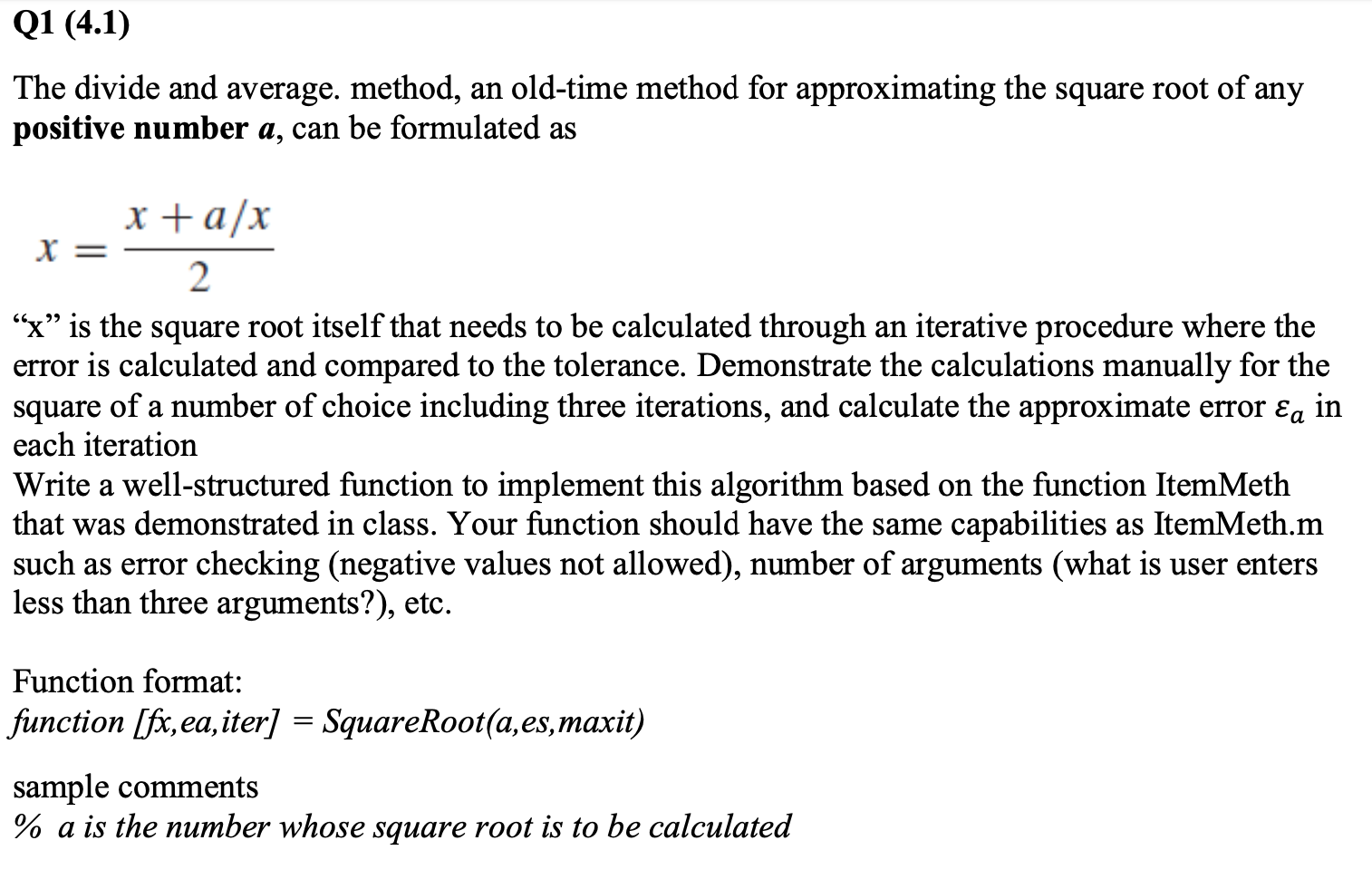Solved Note: Provide the manual calculations for this | Chegg.com