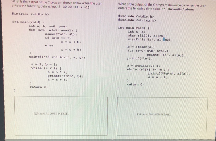 Solved what is the output of the C program shown below when | Chegg.com