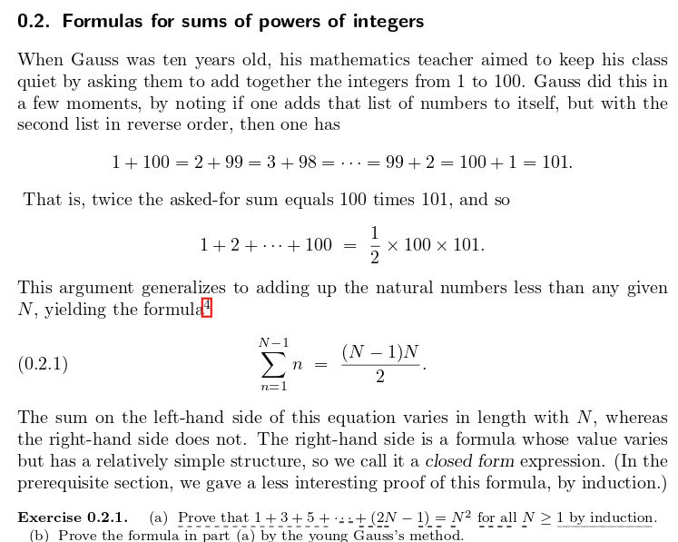 Solved 0.2. Formulas for sums of powers of integers When | Chegg.com