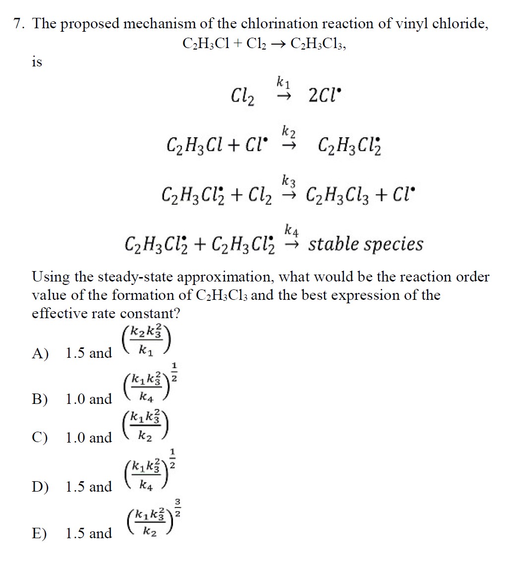 Solved Using The Steady State Approximation What Would Be