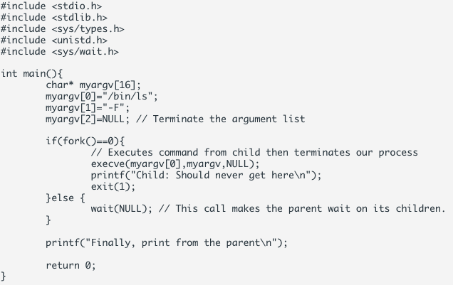 Solved how to run external program(external.c) from your | Chegg.com