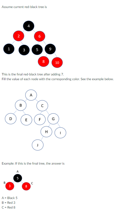 Solved Assume current red-black tree is N 2 6 1 3 5 9 00 8 | Chegg.com