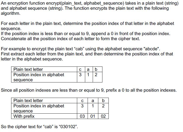 Solved Another example: To encrypt the plain text “zoo" | Chegg.com