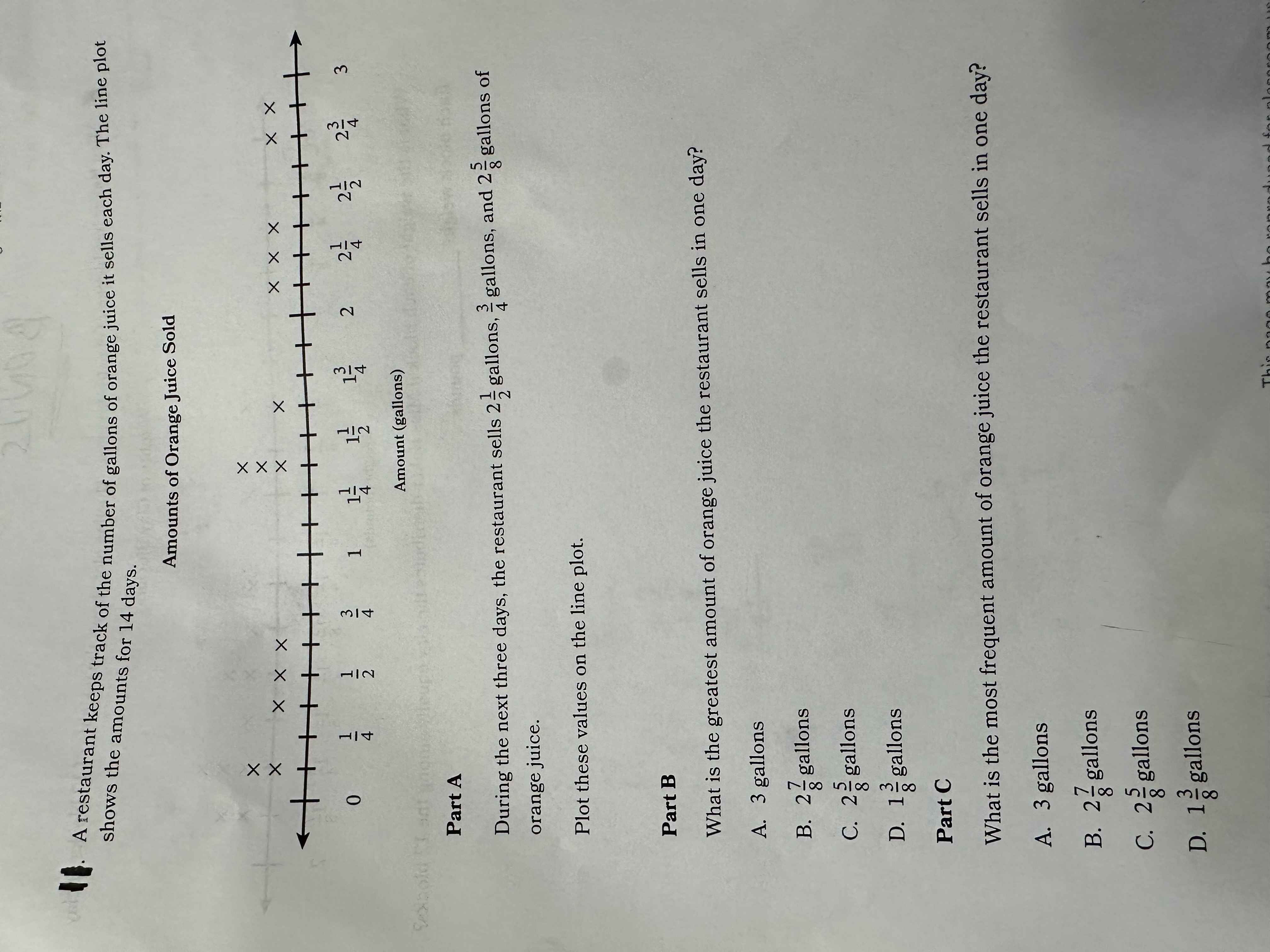 11. A restaurant keeps track of the number of gallons | Chegg.com