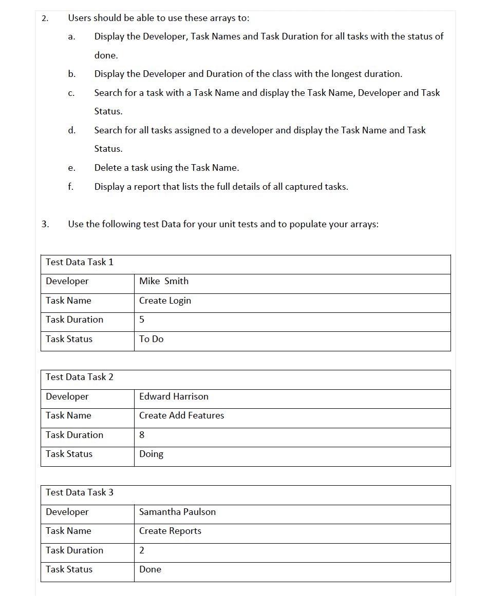 Solved At the end of this specific task, students should be | Chegg.com Solved At the end of this specific task, students should be | Chegg.com