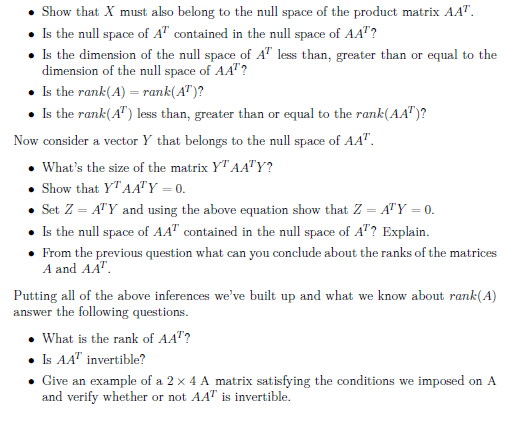 Solved 5. Let A be an m×n matrix (m | Chegg.com