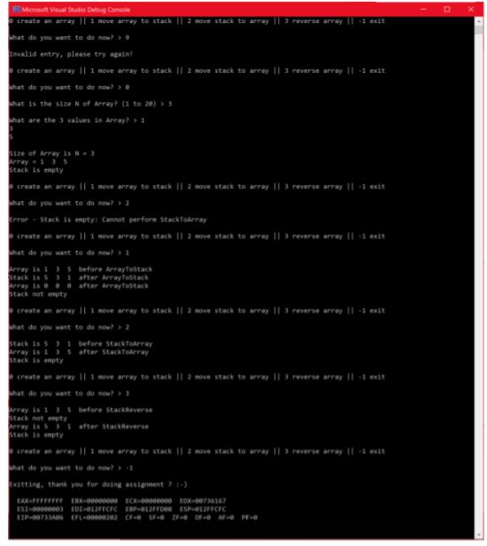 Solved 1. (15 points) Write a program Array ToStack which | Chegg.com