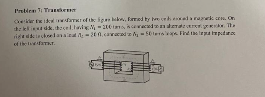 Solved Consider the ideal transformer of the figure below, | Chegg.com