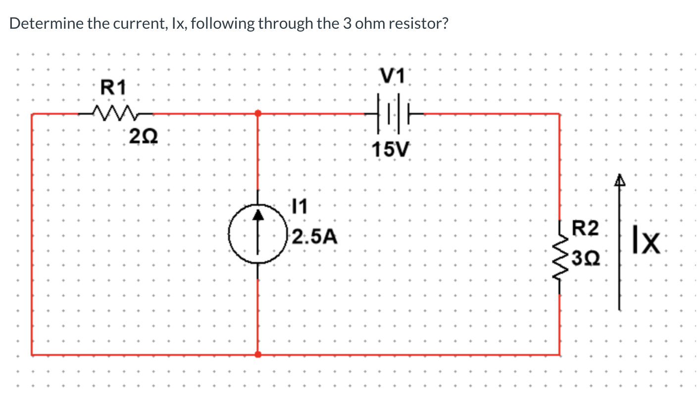 Solved Determine The Current Ix Following Through The 3