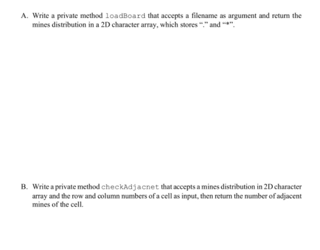 Solved Q5.In a minesweeper game, the game board is divided | Chegg.com