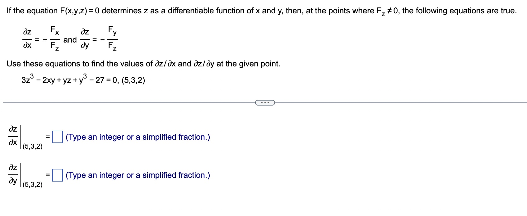 Solved If the equation F(x,y,z)=0 determines z as a | Chegg.com