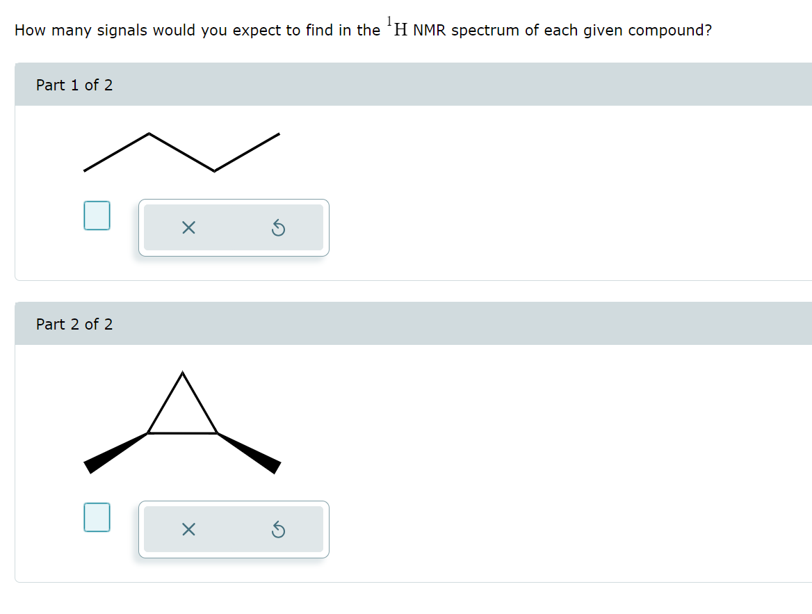 Solved How many signals would you expect to find in the ?1H | Chegg.com