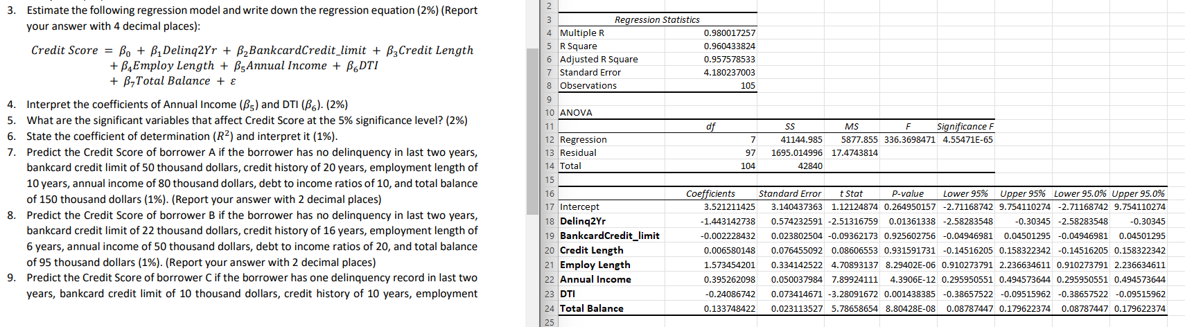 3 Estimate The Following Regression Model And Write 7127