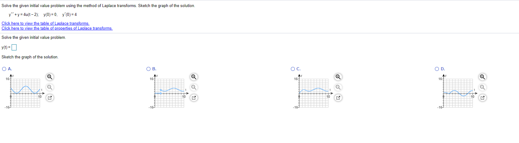 Solved Solve the given initial value problem using the | Chegg.com