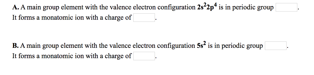 Solved A. If an element with the valence configuration 4s 3d | Chegg.com