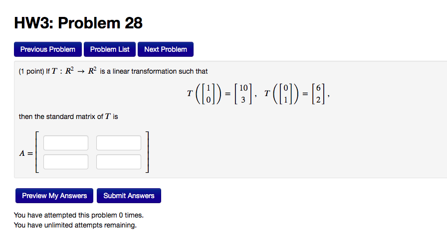 Solved HW3: Problem 28 Previous Problem Problem List Next | Chegg.com Solved HW3: Problem 28 Previous Problem Problem List Next | Chegg.com