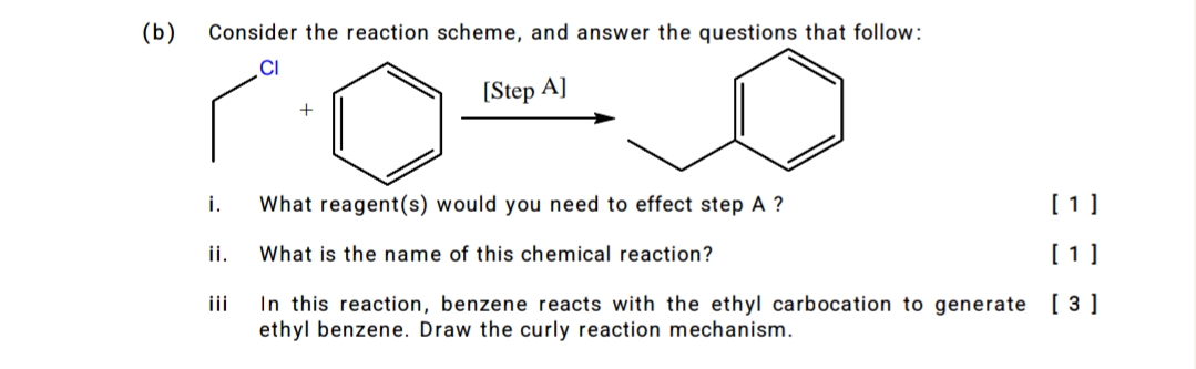 Solved Consider the reaction scheme, and answer the | Chegg.com