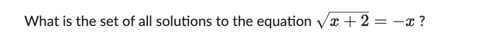 What is the set of all solutions to the equation \\( | Chegg.com