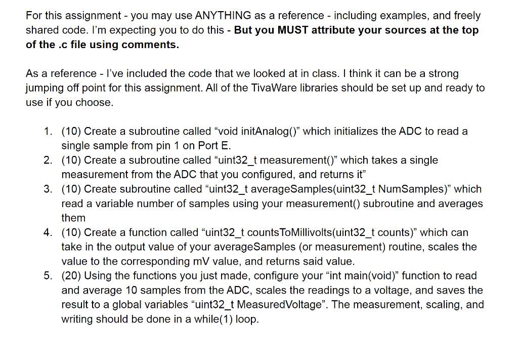 Solved For this assignment - you may use ANYTHING as a | Chegg.com