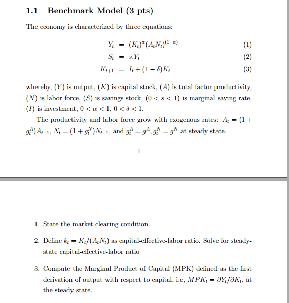 Solved help me to solve this advanced macro economics | Chegg.com