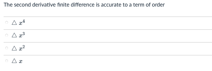 Solved For central difference quotient form of the first | Chegg.com