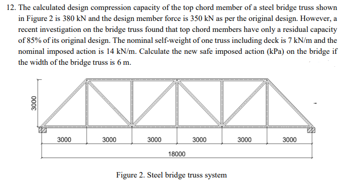 Solved 2. The calculated design compression capacity of the | Chegg.com