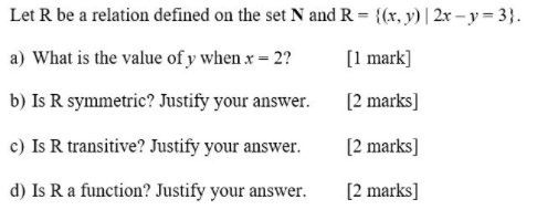 Solved Let R be a relation defined on the set N and R = {(x, | Chegg.com