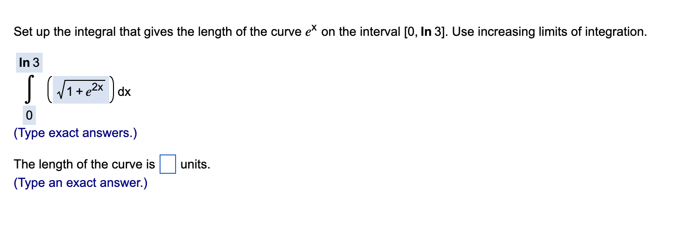 Solved Set up the integral that gives the length of the | Chegg.com