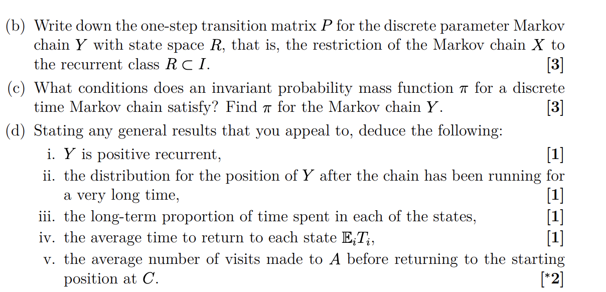 Solved 2. Consider the Markov chain X = (Xn)nen with state | Chegg.com