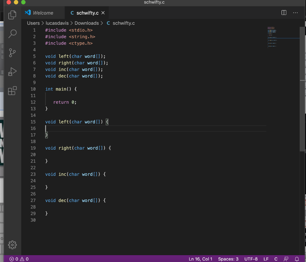 Solved Programming in C. Name this program schwifty.c - This | Chegg.com