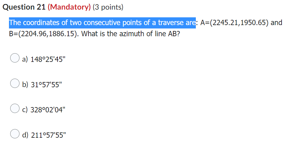 Solved The coordinates of two consecutive points of a | Chegg.com