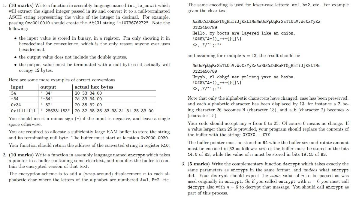 The same encoding is used for lower-case letters: | Chegg.com