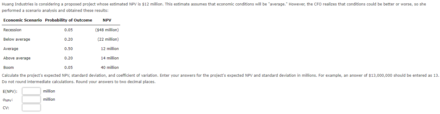 Solved Do not round intermediate calculations. Round your | Chegg.com
