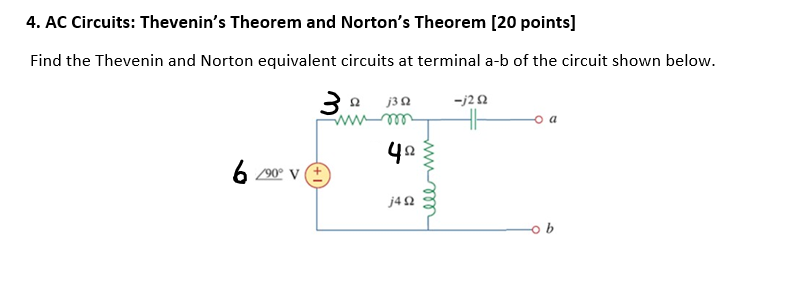Solved Find the Thevenin and Norton equivalent circuits at | Chegg.com