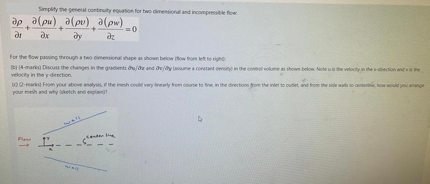 Solved Simplify the general continuity equation for two | Chegg.com