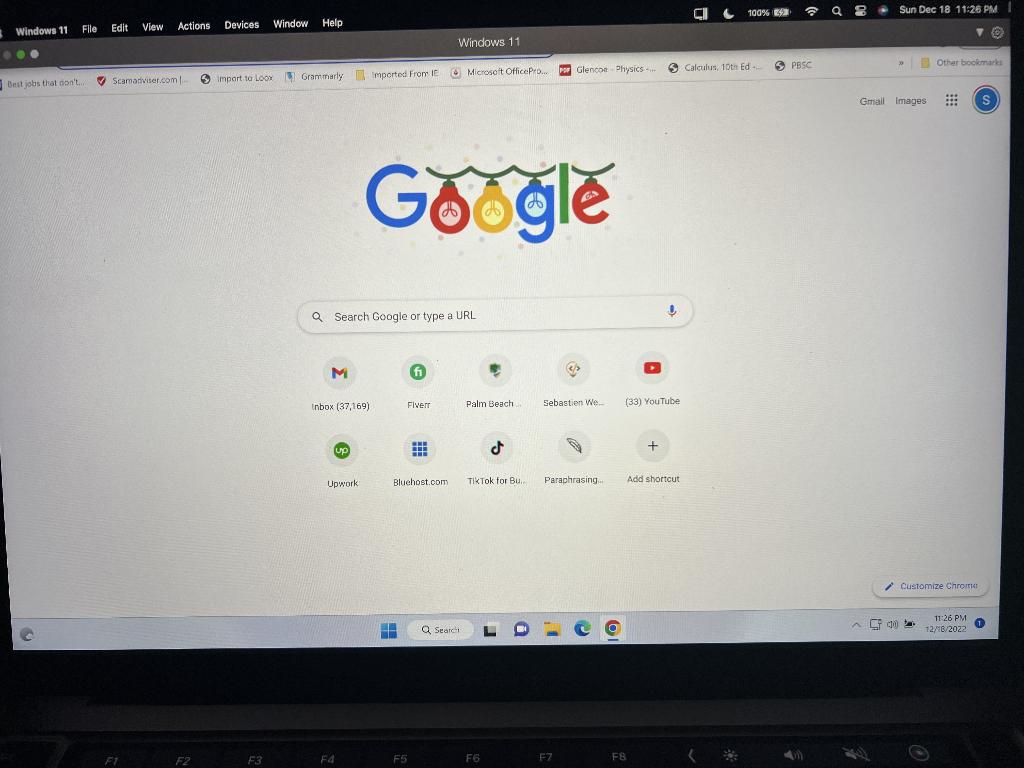 Solved How do I get rid gray windows 11 banner in parallel ? | Chegg.com