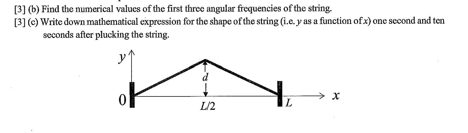 Solved [10] (5) A certain guitar string (linear density u= | Chegg.com