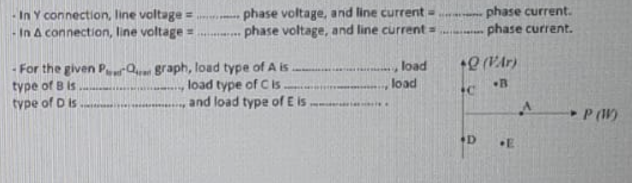 Solved - In Y connection, line voltage = phase voltage, and | Chegg.com