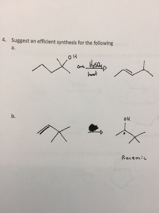 Solved 4. Suggest an efficient synthesis for the following | Chegg.com