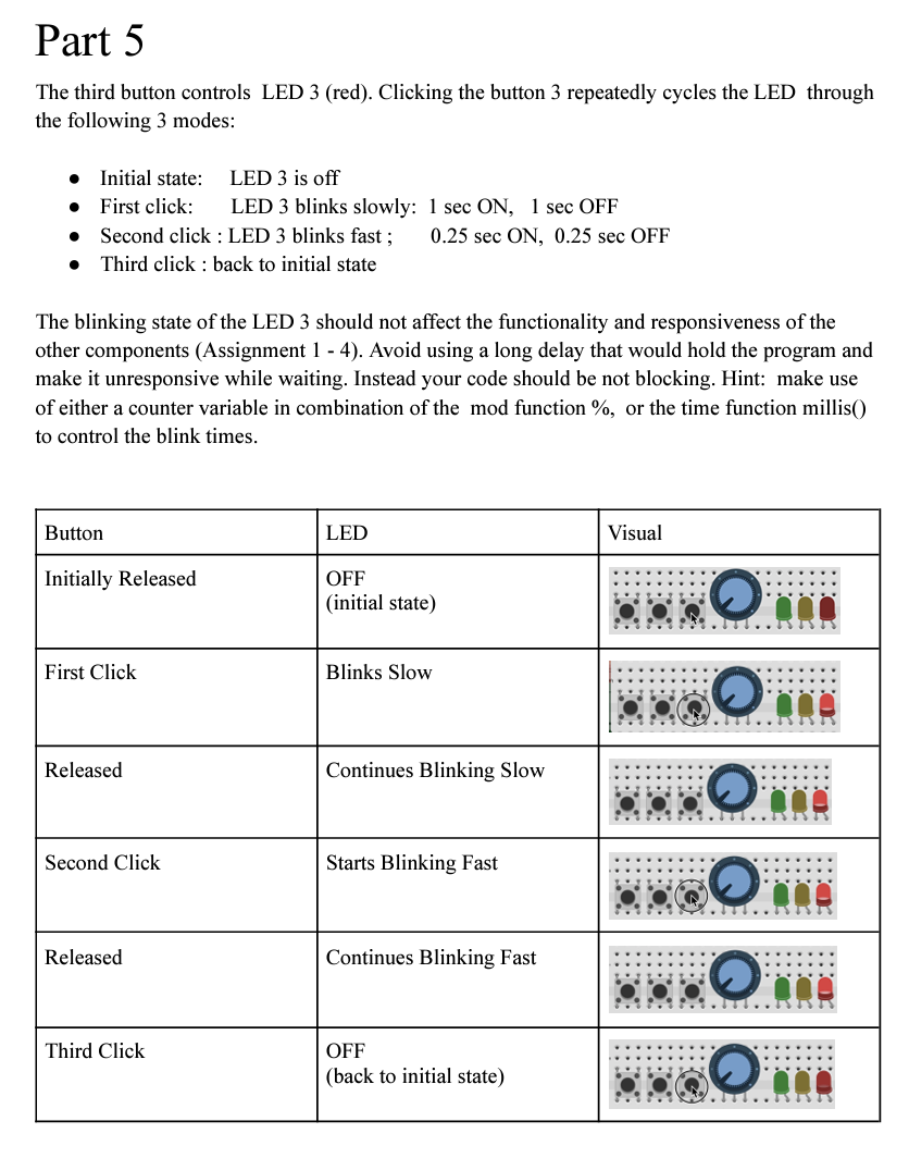 Create the following panel on Tinkercad and connect | Chegg.com