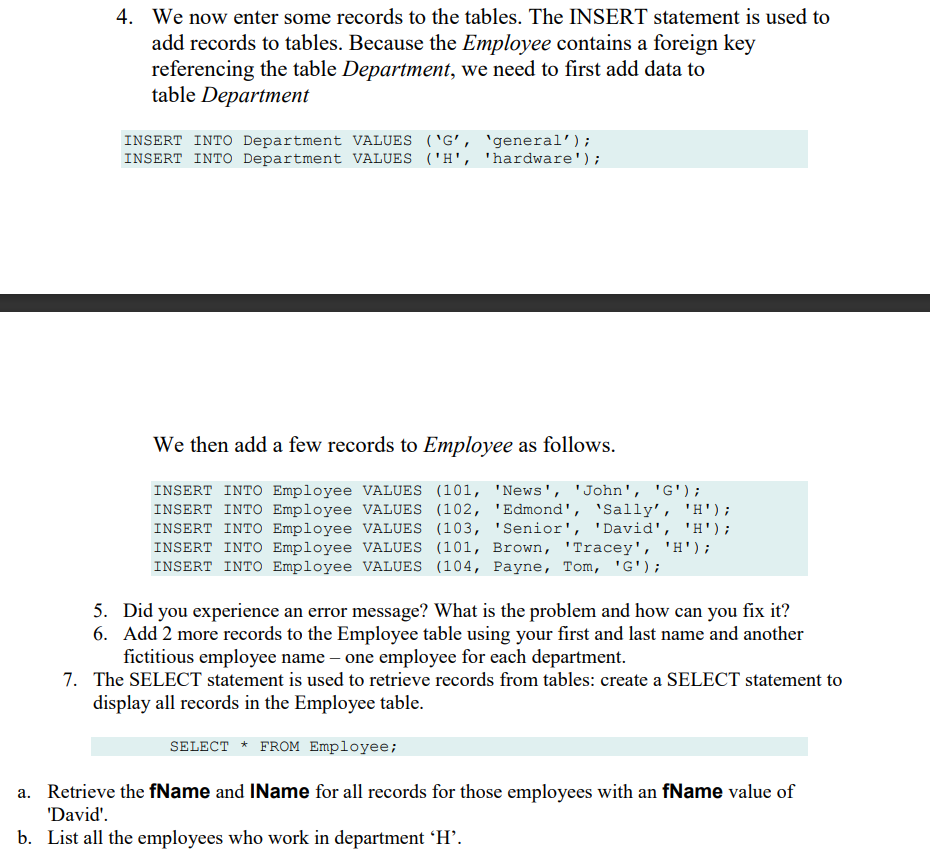 Solved 1. During last week's prac session, tables were | Chegg.com