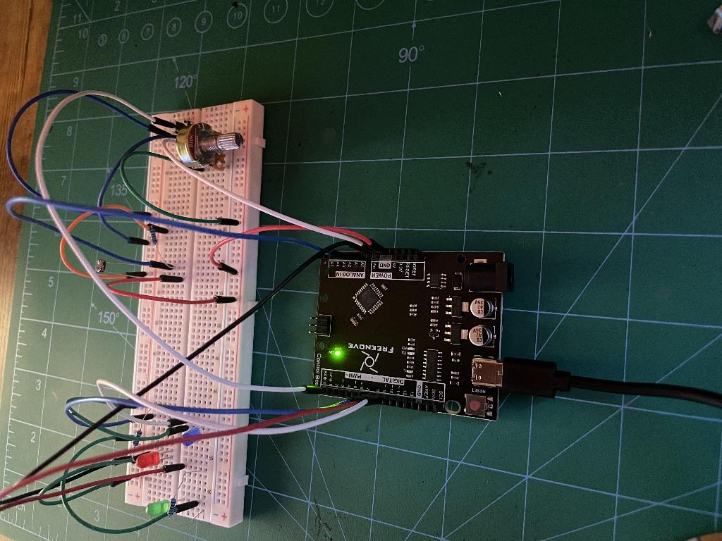 Solved Write a c program, using the Arduino's integrated | Chegg.com