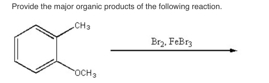 Solved Provide the major organic products of the following | Chegg.com