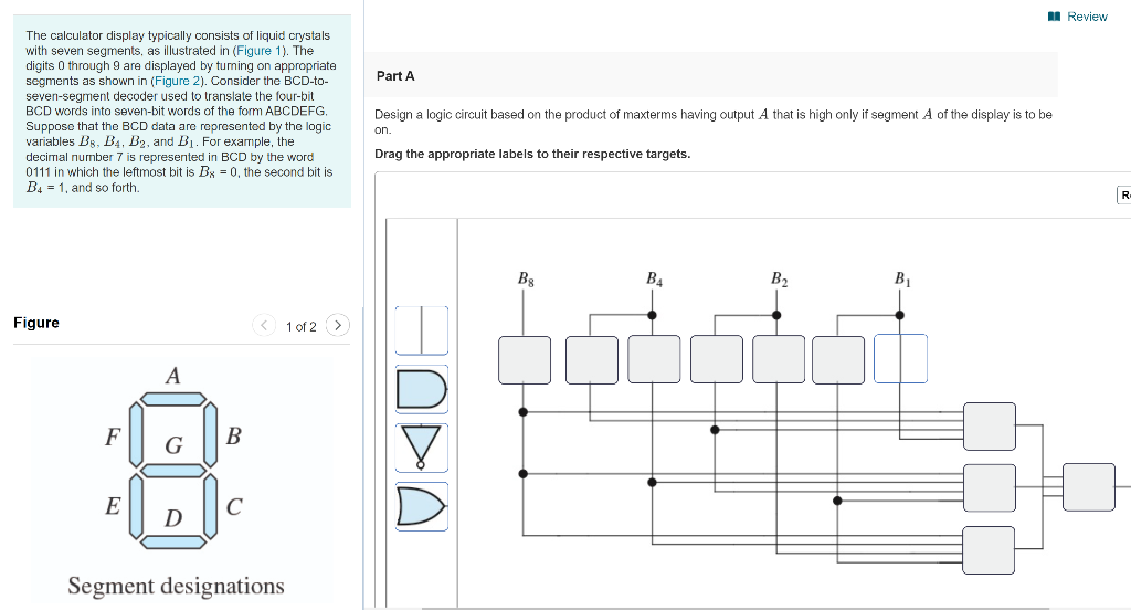 Review Part A The calculator display typically | Chegg.com