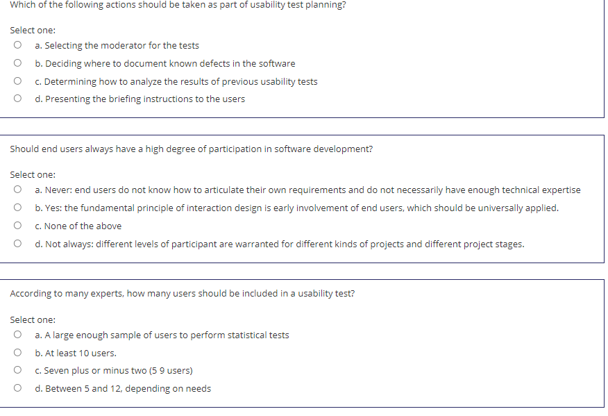 Solved Which of the following actions should be taken as | Chegg.com