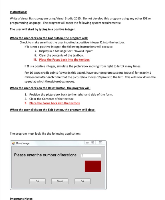 Solved ction Write a Visual Basic program using Visual | Chegg.com